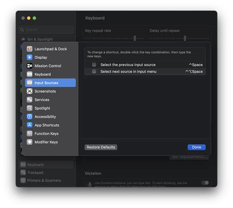 re enabling ctrl space shortcut for iterm2 and other apps under macos