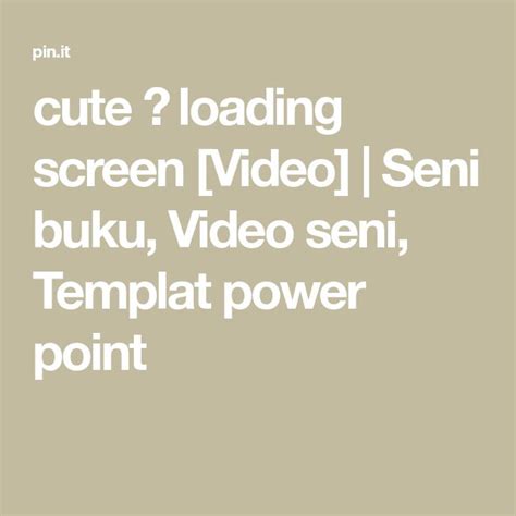 Cute Loading Screen Template Powerpoint Presentation