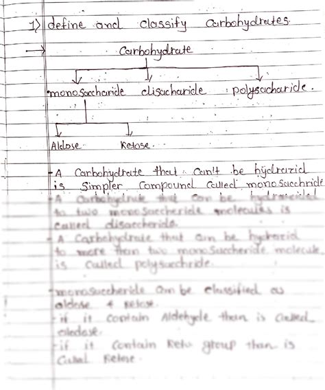 SOLUTION Carbohydrates And Classification Of Carbohydrates Studypool