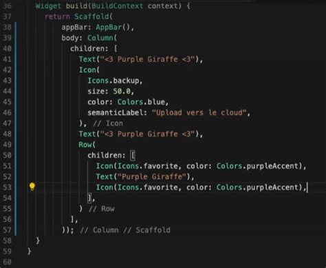 Erreur Flutter The Values In A Const List Literal Must Be Constants