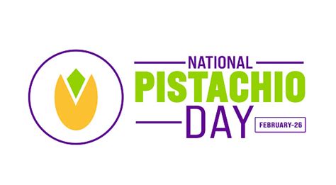 2월은 세계 피스타치오의 날 배경 템플릿입니다 휴일 컨셉 배경 배너 플래카드 카드 및 텍스트 비문과 표준 색상이 있는 포스터 디자인 템플릿입니다 벡터 일러스트 레이 션입니다