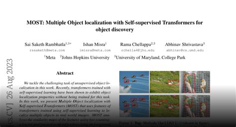 Paper Page Most Multiple Object Localization With Self Supervised