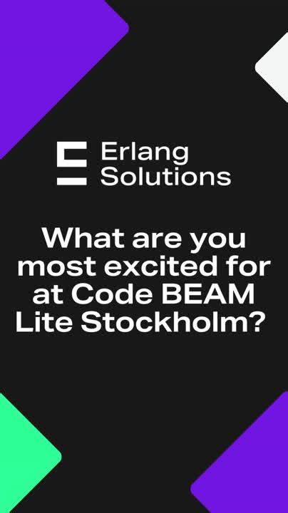 [video] erlang solutions on linkedin codebeamstockholm erlang