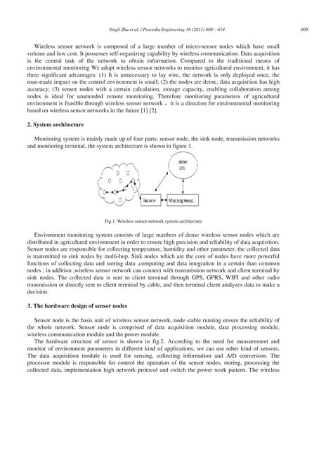 Solution Applications Of Wireless Sensor Network In The Agriculture Environment Monitoring