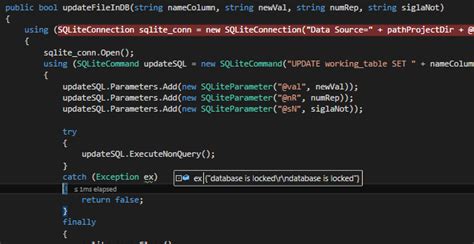 C Sqlite Error Lock Database Stack Overflow