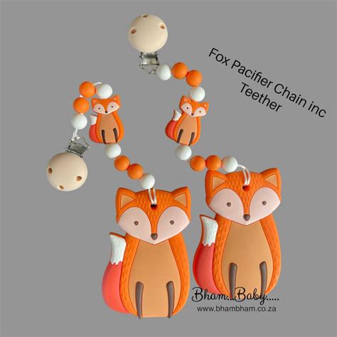 Fox Pacifier Chain Bham
