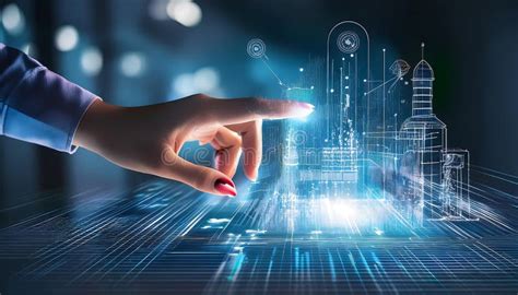 Holographic Data Communication Concept With A Touching A Hologram