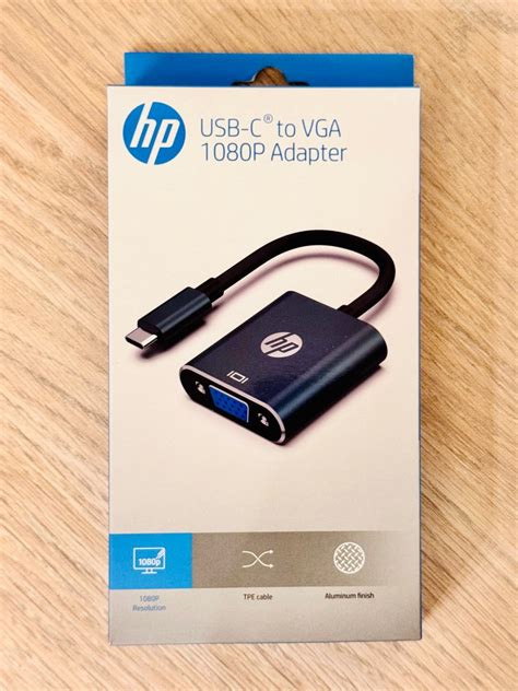 Hp Usb C To Vga Adaptor Computers Tech Parts Accessories Cables Adaptors On Carousell
