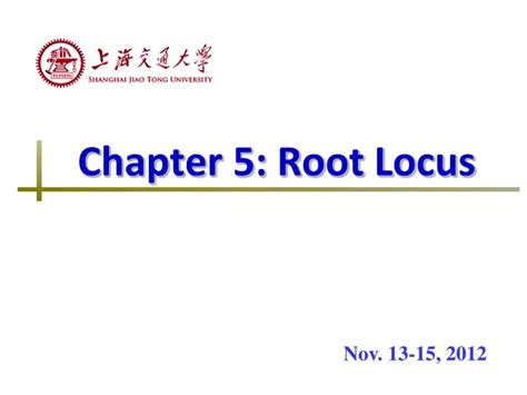 PPT Chapter Root Locus PowerPoint Presentation Free Download ID