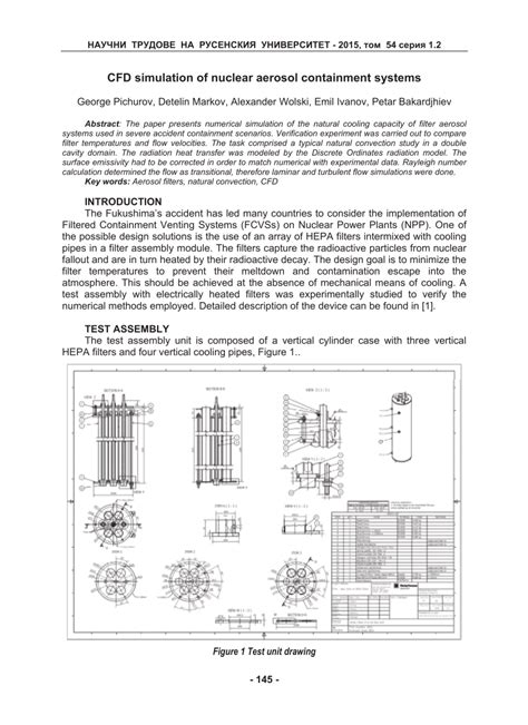 Pdf Cfd Simulation Of Nuclear Aerosol Containment Systems Pdf Cfd Simulation Of Nuclear Aerosol Containment Systems