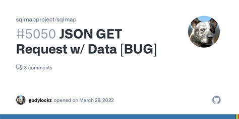 Json Get Request W Data Bug · Issue 5050 · Sqlmapprojectsqlmap · Github