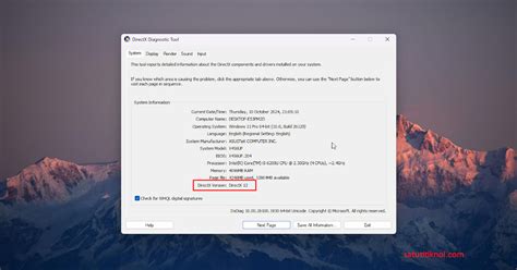 Cara Cek Directx Version Di Windows 7 8 10 11 Satutitiknol Situs