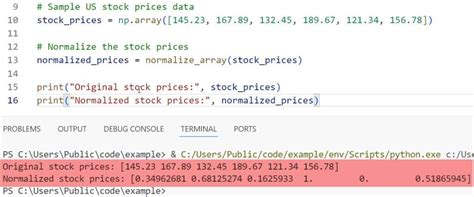 Numpy Normalize Array Between 0 And 1