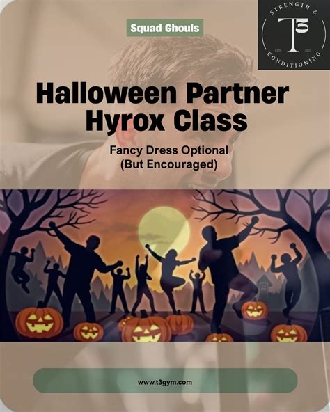 T³ 🕸️ The Spookiest Hyrox Of The Year Is Here 🕸️ Join Us For Our