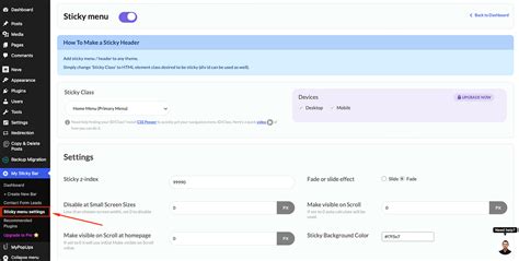 How To Create A Sticky Menu In WordPress Step By Step Guide