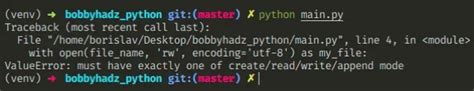 Valueerror Must Have Exactly One Of Createreadwriteappend Mode Bobbyhadz