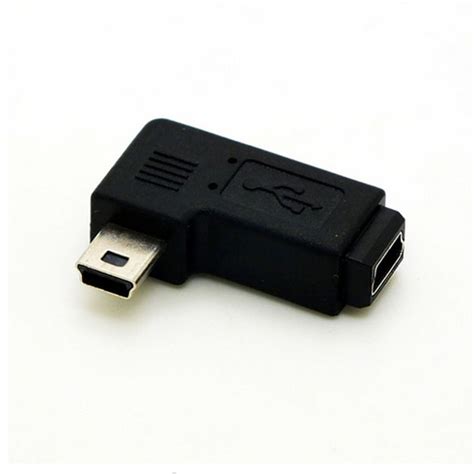 2pcslot Left Angled 90 Degree Mini Usb Male To Mini Usb Female M F