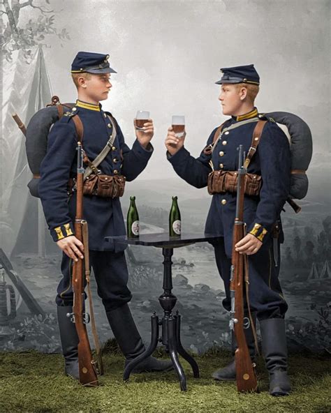 Two Soldiers Belonging To The Gotland Infantry Regiment I 27 Swedish