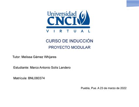 Proyecto modular Programación ing industrial y de sistemas CURSO DE INDUCCIÓN PROYECTO