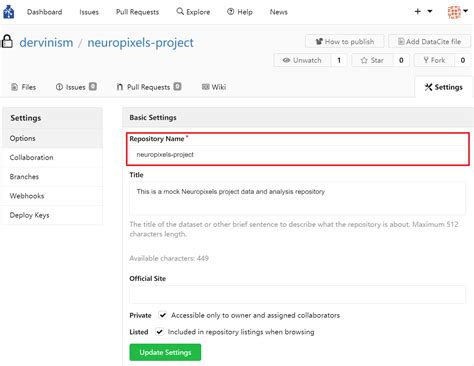 Repository Management With GIN Web Interface
