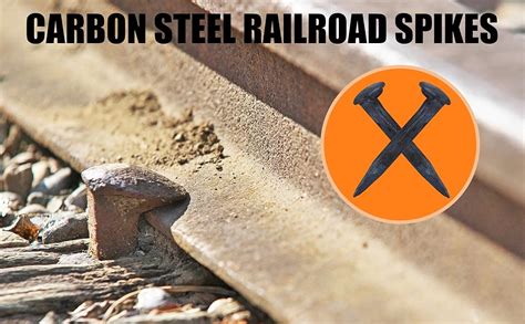 Myriont 10pcs Railroad Spikes 472 Inches Carbon Steel