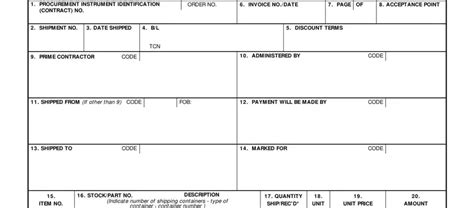 Dd Form 250 ≡ Fill Out Printable Pdf Forms Online Dd Form 250 ≡ Fill Out Printable Pdf Forms Online