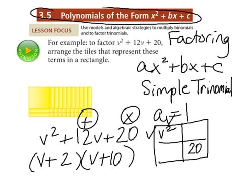 35 Factor Simple Trinomial Notes Ppt 35 Factor Simple Trinomial Notes Ppt