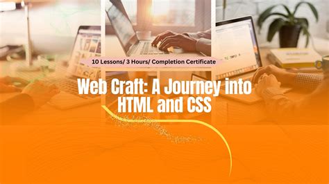 Web Craft A Journey Into Html And Css Goedu