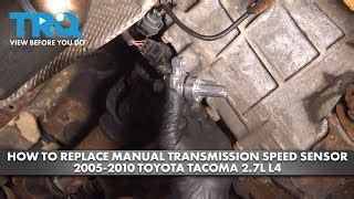 Toyota Tacoma 2005 2016 Vehicle Speed Sensor And Abs Sensor Replacement