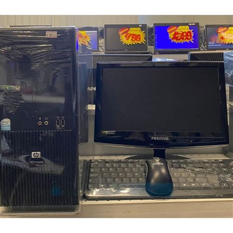 Computador Completo CPU Hp Dual Core Monitor 16 Pol Periféricos produtos eletrônicos