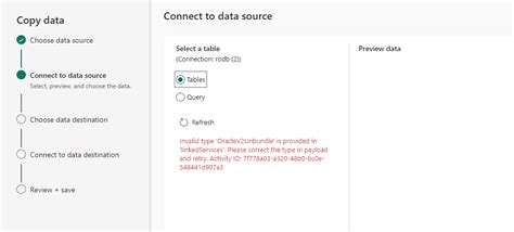 Solved Cannot Use Pipeline To Copy Data From Oracle Datab Microsoft Fabric Community