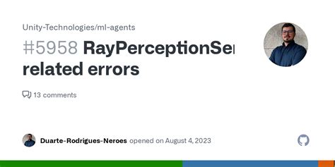 Rayperceptionsensor Related Errors · Issue 5958 · Unity Technologiesml Agents · Github