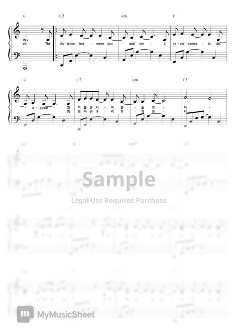 그 해 우리는 Ost 우리가 헤어져야 했던 이유 악보 By Napiano