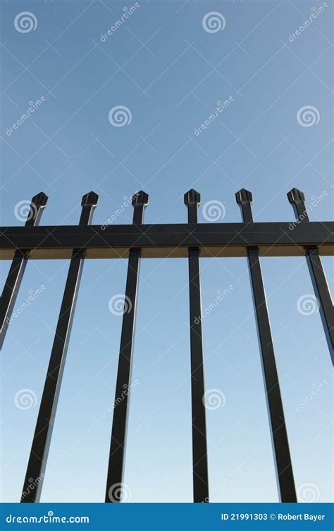Security Fence Around Industrial Property Stock Image Image Of Metal Danger 21991303