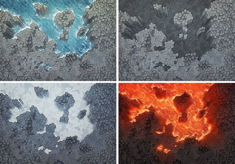 The Basalt Columns Pack Maps And Assets By 2 Minute Tabletop
