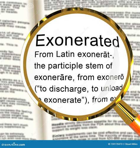 Exonerated Definition Showing Criminal Investigation Dismissed Or
