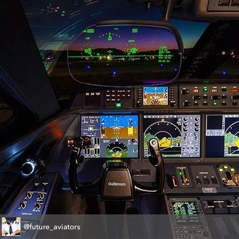 Aviation Training Cockpit Of An Airplane