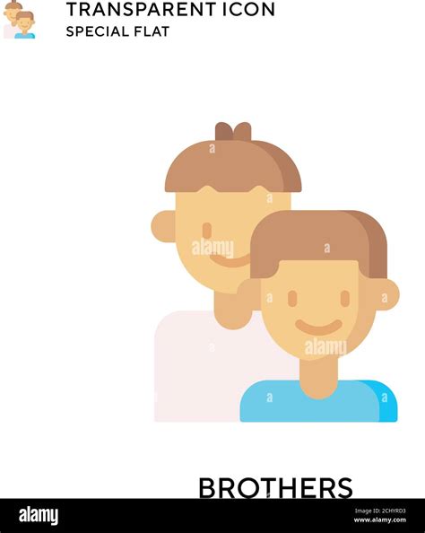 Brothers Vector Icon Flat Style Illustration Eps 10 Vector Stock