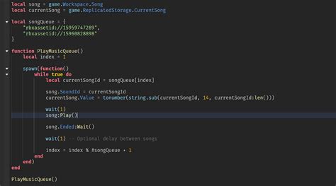 Songmusic Queue Not Working As Intended Scripting Support