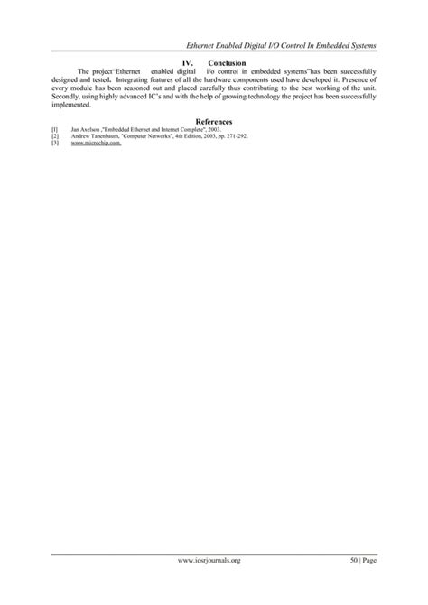 Ethernet Enabled Digital Io Control In Embedded Systems Pdf