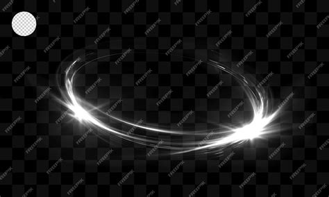 투명한 배경에 조명 효과 프리미엄 Psd 파일
