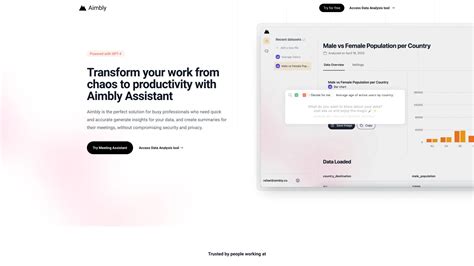 Aimbly Your Meeting Assistant For Enhanced Productivity Creati Ai
