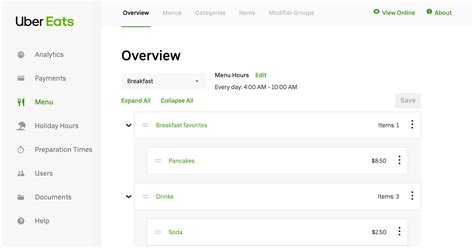 introducing menu maker uber eats new menu management tool uber blog