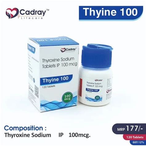 Thyroxine Levothyroxine 100 Mcg Tablet At ₹ 141 Bottle In Panchkula Id 2856162310691