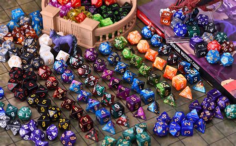 Amiven Dnd Rpg Dice Sets 30 X 7 Polyhedral Dice 210pcs