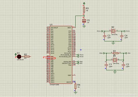 Proteus仿真stm32的实战步骤proteus Stm32 外部晶振 Csdn博客