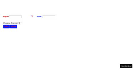 Tic Tac Toe Codesandbox
