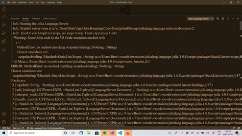 VS Code Stuck Indexing Julia General Usage Julia Programming Language