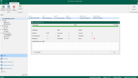 migrate virtual machines between different hypervisors by using veeam