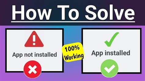 app not installed how to solve app not installed app not installed problem youtube